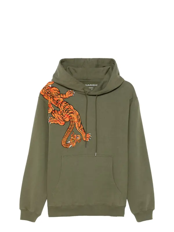 MAHARISHI Panther Chimera Hoodie - Green