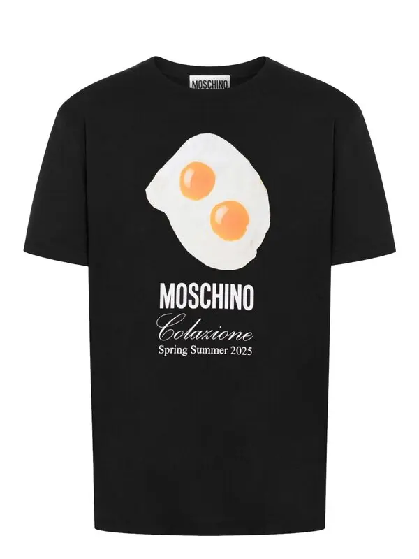 Moschino Egg-print T-shirt - Black