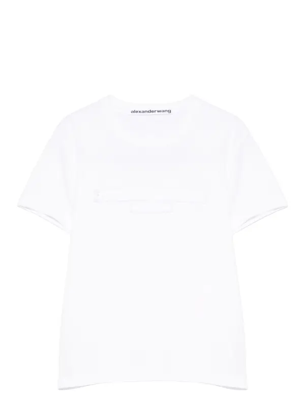 Alexander Wang Logo-embossed T-shirt - White