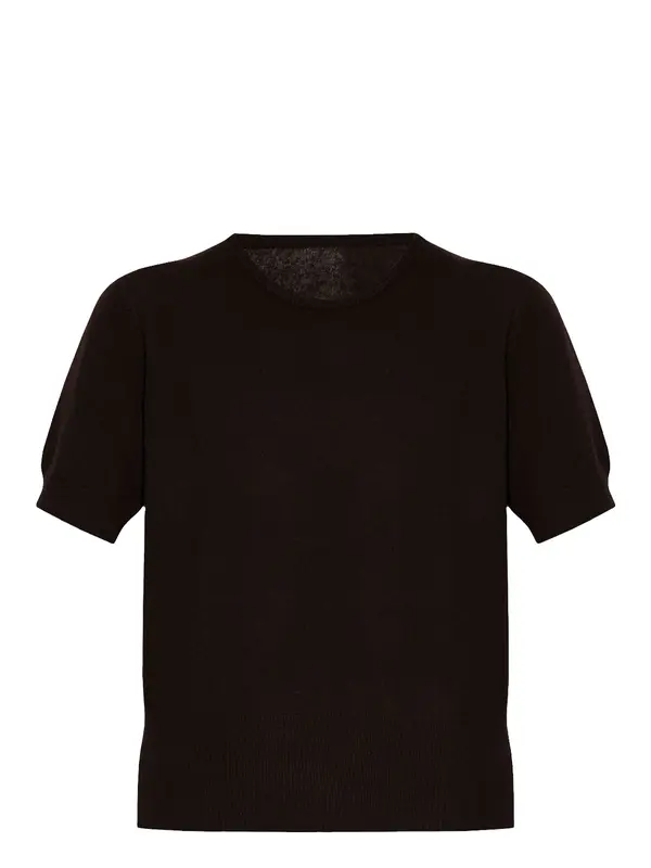 MAISON MARGIELA Virgin Wool T-shirt - Brown