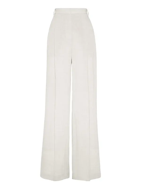 Brunello Cucinelli Wide Leg Trousers - Neutrals