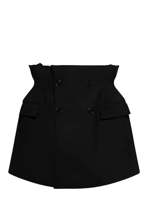 Vetements Raw-cut Mini Skirt - Black