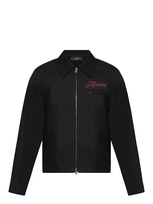 Amiri Logo-embroidered Jacket - Black