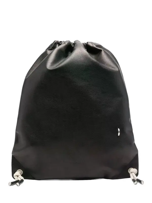 Rick Owens Leather Backpack - Black