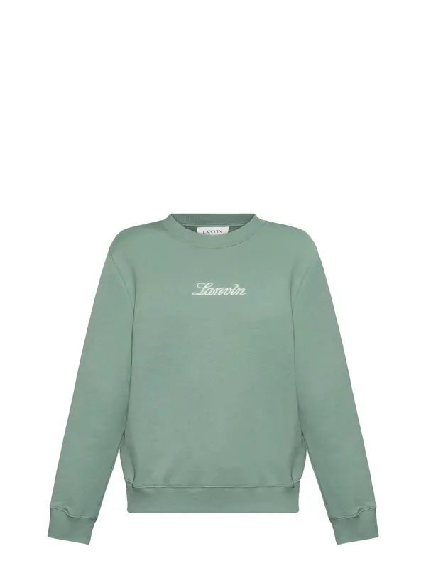 LANVIN Logo-embroidered Sweatshirt - Green