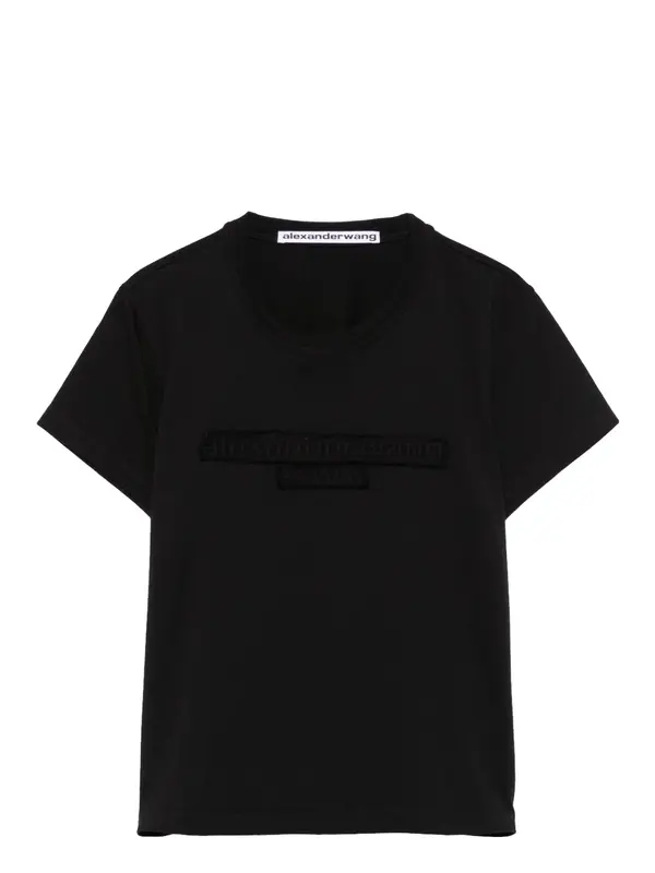 Alexander Wang Logo-embossed T-shirt - Black