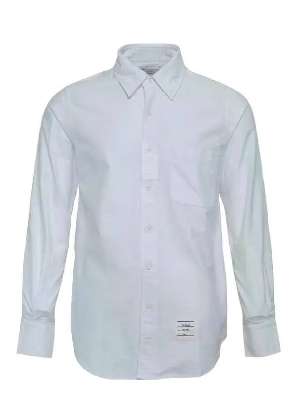 Thom Browne Cotton Pocket Shirt - 100 White