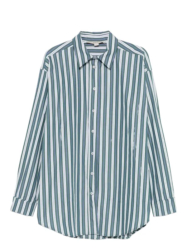 Remain Birger Christensen Striped Shirt - Green
