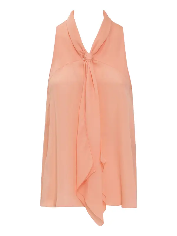 Emporio Armani Knot-detail Blouse - Pink