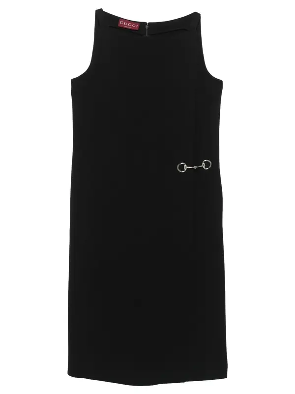 Gucci Horsebit Midi Dress - Black