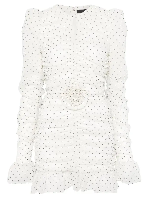 ROTATE BY BIRGER CHRISTENSEN Printed Mini Dress - White