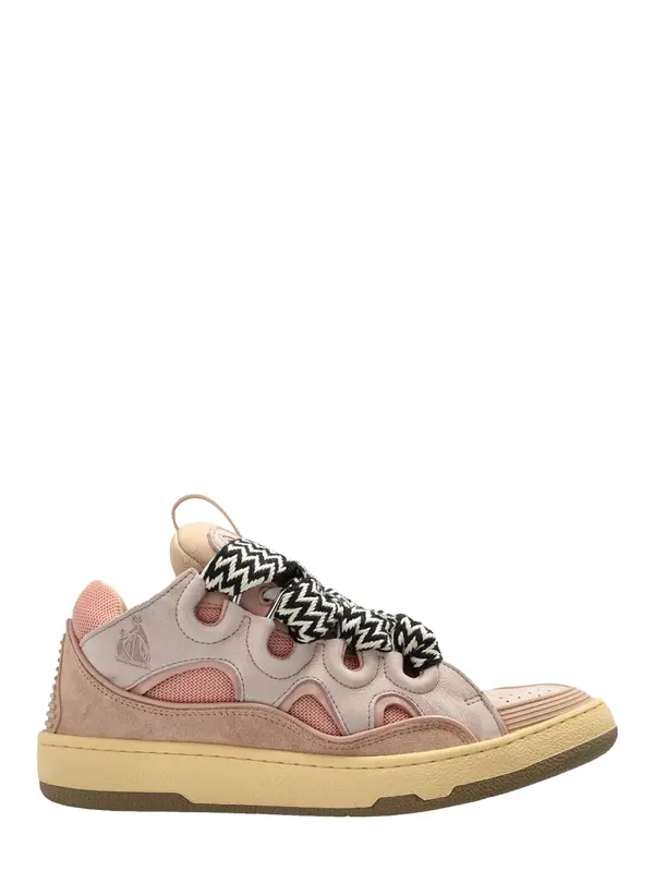 LANVIN Printed Lace Sneakers - Pink