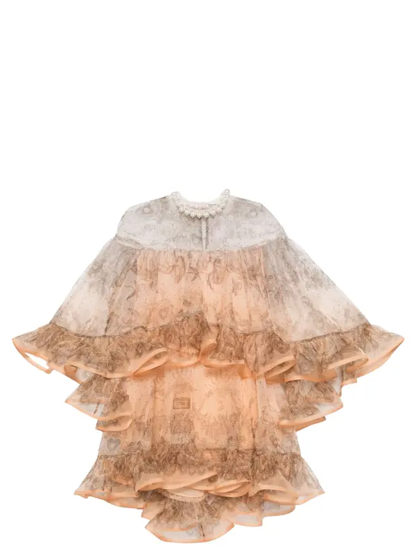 Zimmermann Embellished Mini Dress - Orange