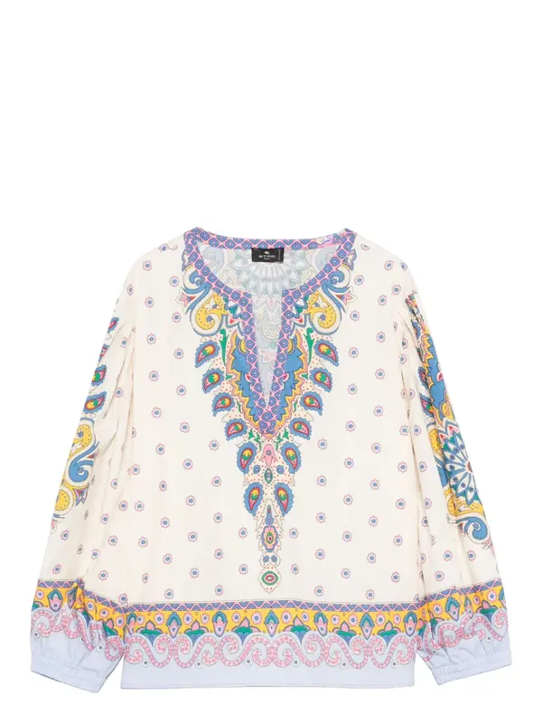 Etro Paisley Blouse - White