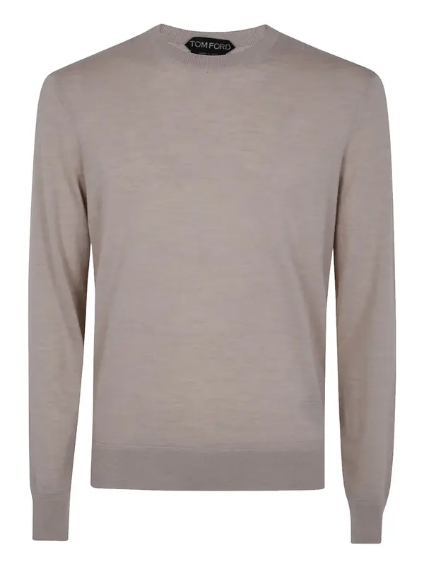 TOM FORD Wool Crew-neck Sweater - Neutrals
