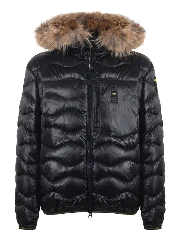 BLAUER. Padded Down Coat - Black