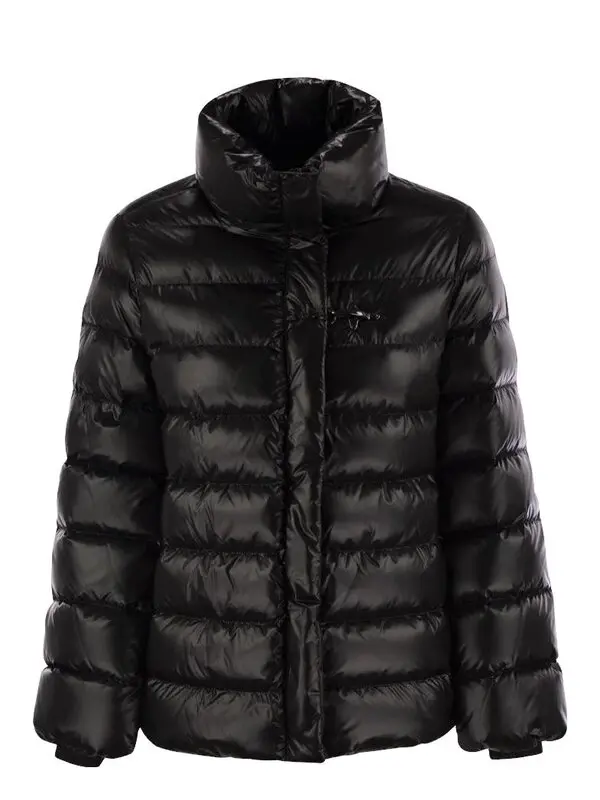 FAY Nylon Quilted Cape - Black