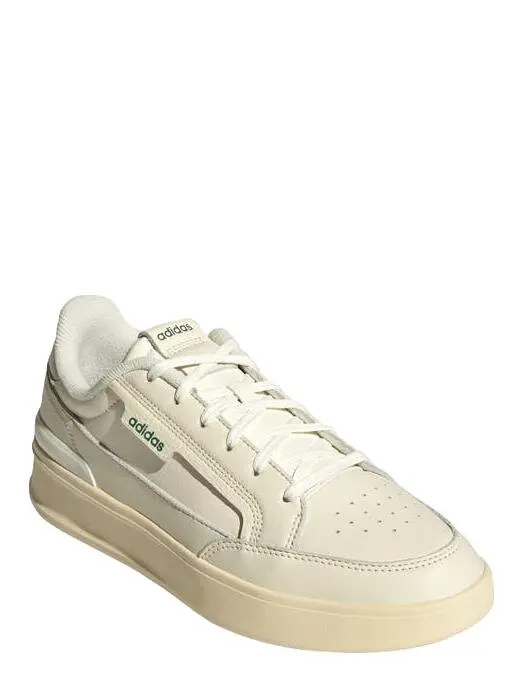 Adidas Aspyre Leather Sneakers - Off White/ Collegiate Green