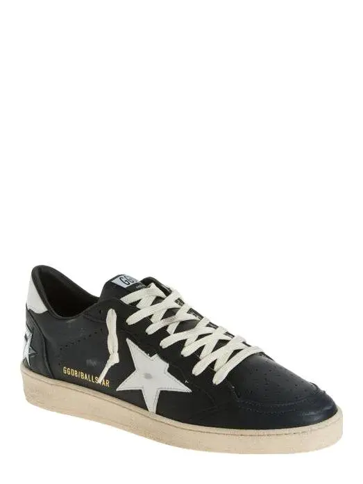 GOLDEN GOOSE Ball Star Leather Sneaker - Black/ White