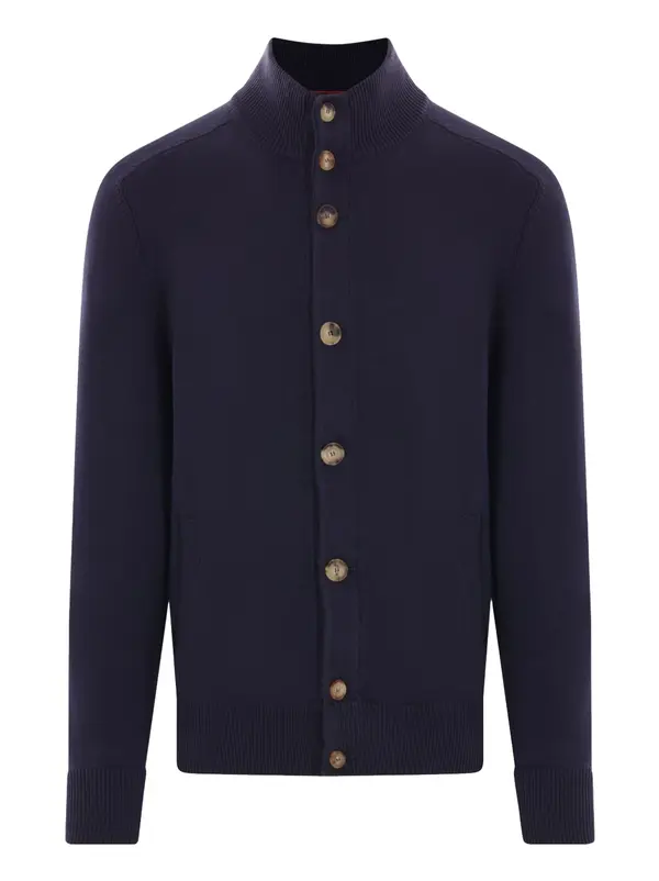 Brunello Cucinelli Buttoned Cardigan - Blue