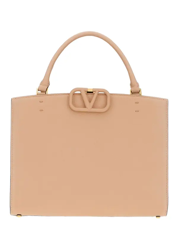 Valentino Garavani Vlogo Plaque Tote - Pink