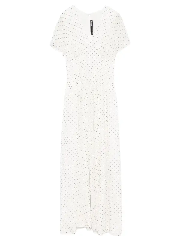 Remain Birger Christensen V-neck Maxi Dress - White