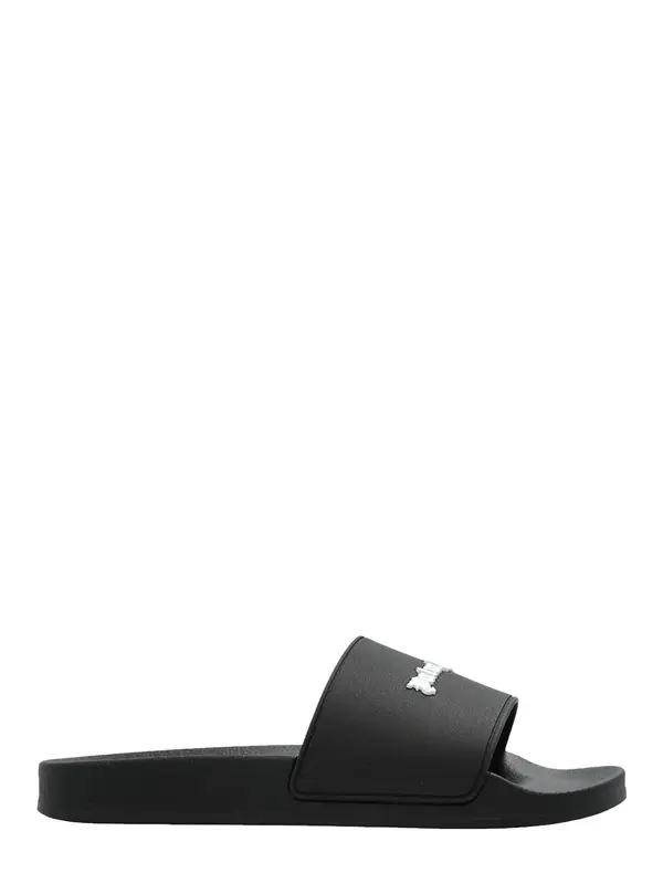 Palm Angels Logo Detail Slides - Black