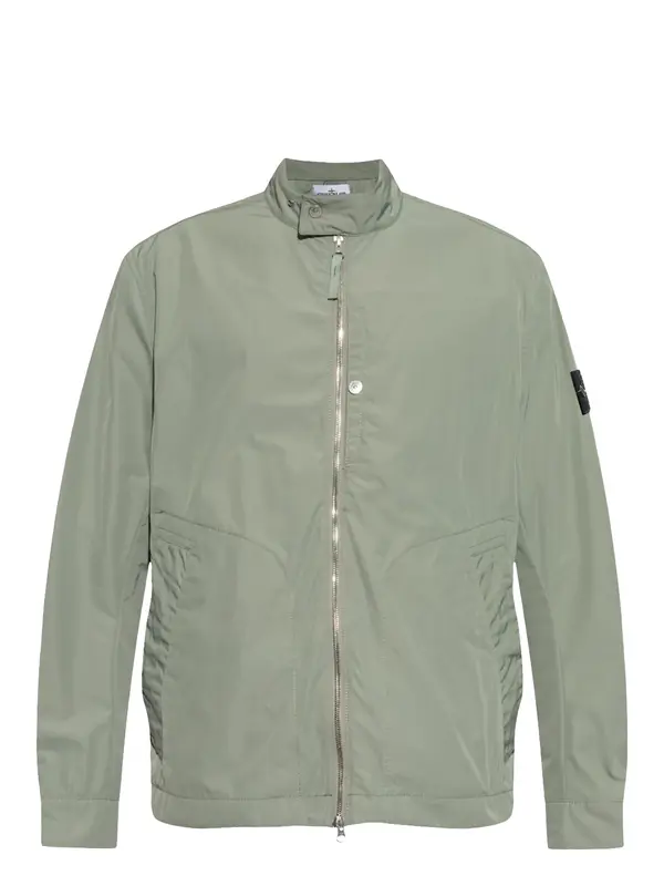 Stone Island Logo-appliqué Jacket - Green