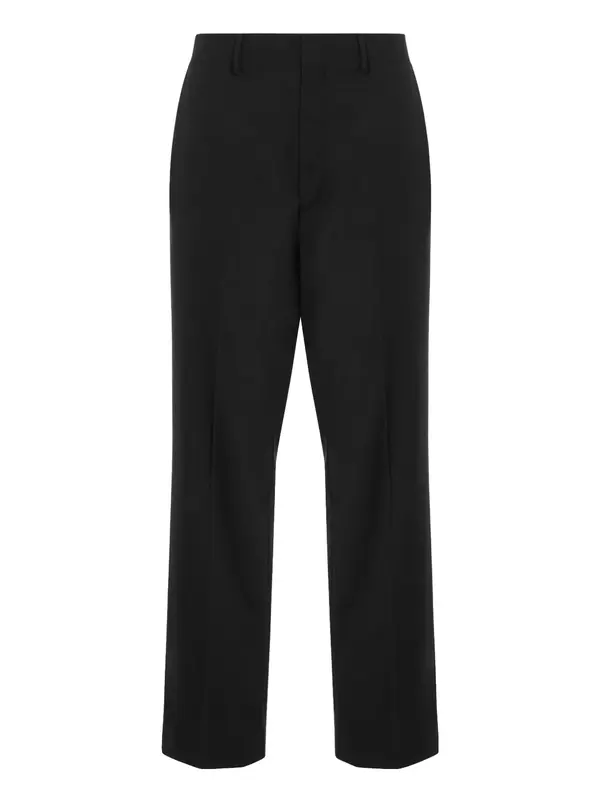 Moschino Virgin Wool Trousers - Black