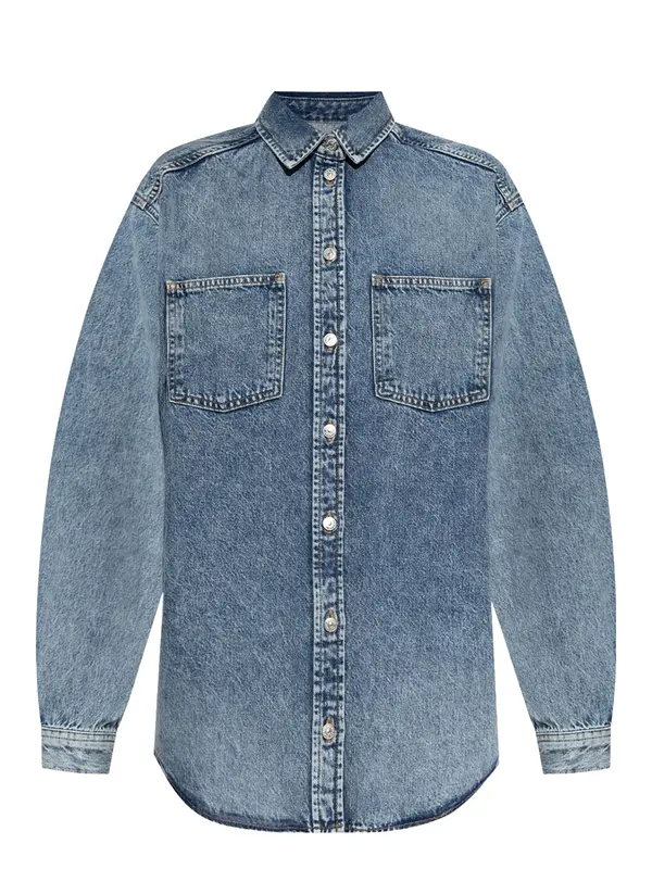 SAMSOE SAMSOE Denim Shirt - Blue