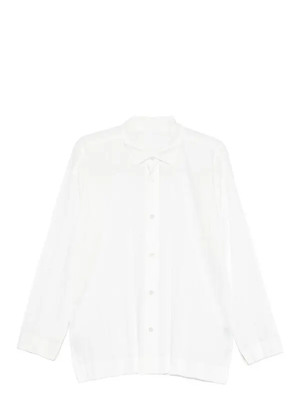 Issey Miyake Pleated Shirt - White