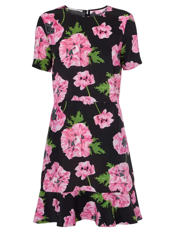 Stella McCartney Iconic Floral Ruffled Mini Dress - Multicoloured