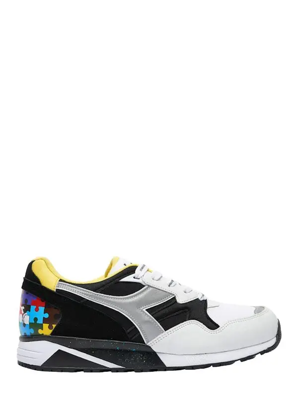 DIADORA N9002 Sarath Autism Awareness Sneakers - Black/grey/yellow