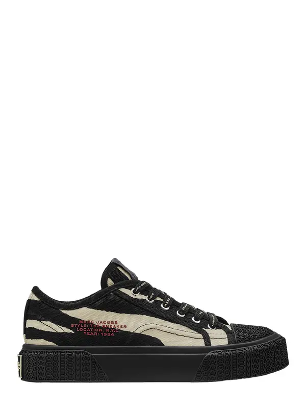 Marc Jacobs Zebra Canvas Low-top Sneakers - Black Multi