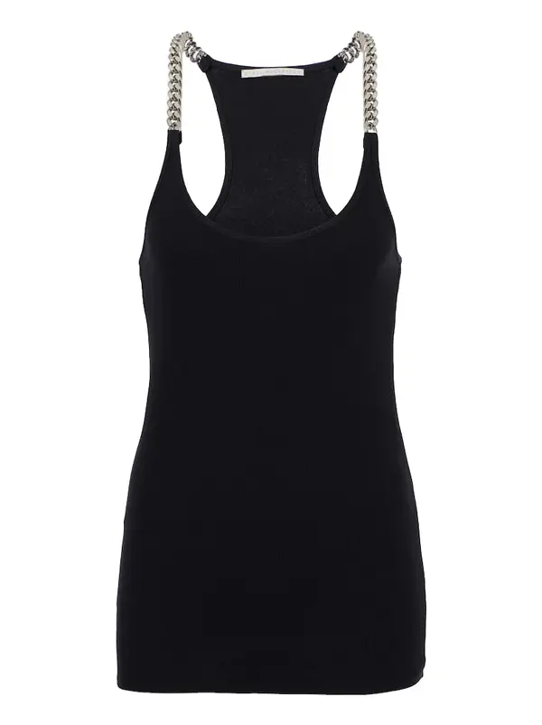 Stella McCartney Cotton-blend Tank Top - Black