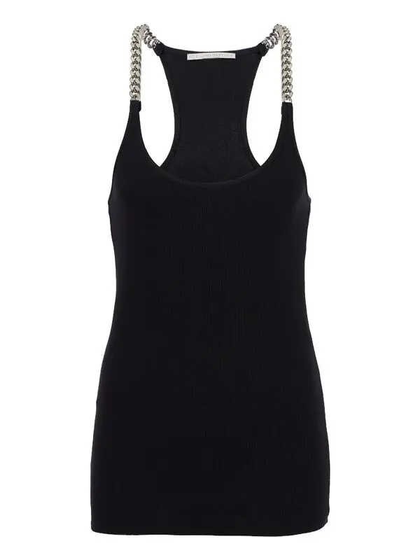 Stella McCartney Cotton-blend Tank Top - Black