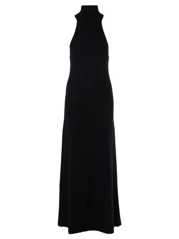 LISA YANG Amannda Ribbed-knit Maxi Dress - Black