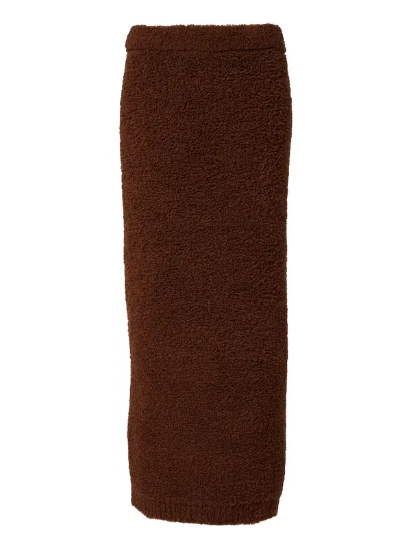 SELF-PORTRAIT Wool-blend Pencil Skirt - Brown