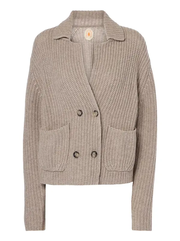 Jardin Des Orangers Wool And Cashmere Double-breasted Jacket - Neutrals