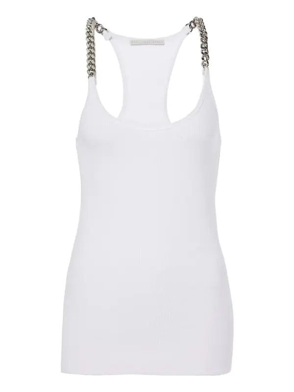 Stella McCartney Cotton-blend Tank Top - White