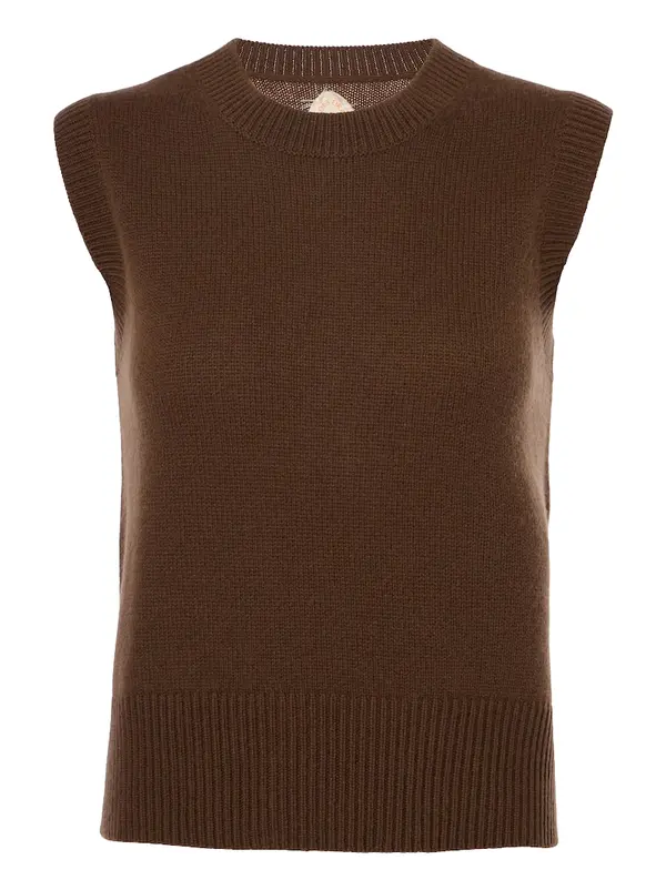 Jardin Des Orangers Cashmere Sweater Vest - Brown