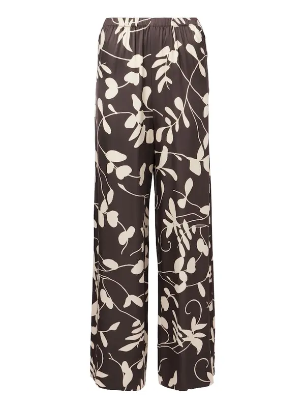Faithfull The Brand Chambien Printed Wide-leg Pants - Brown