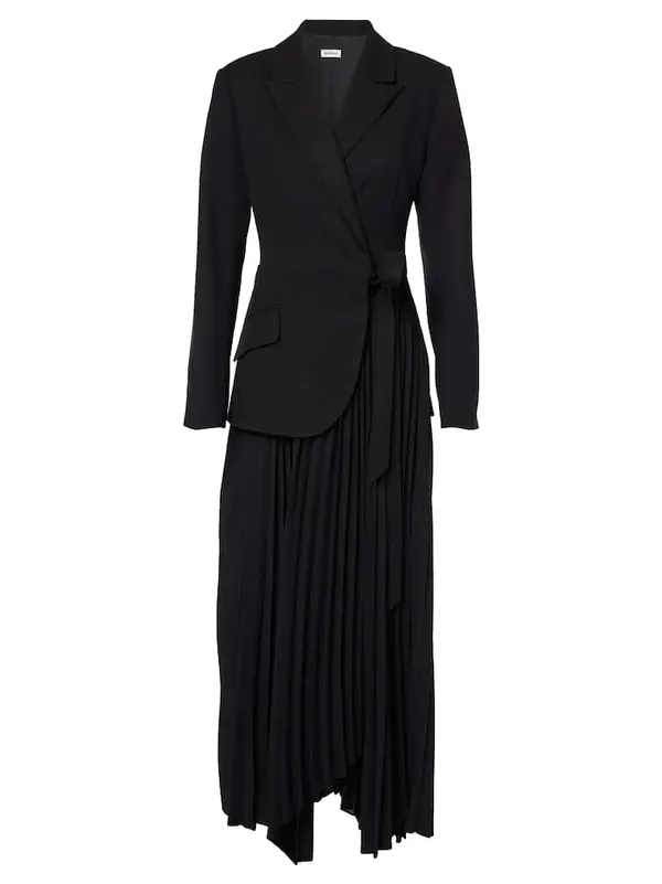 Simkhai Ambretta Plissé Maxi Dress - Black