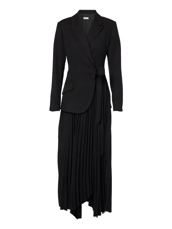 Simkhai Ambretta Plissé Maxi Dress - Black