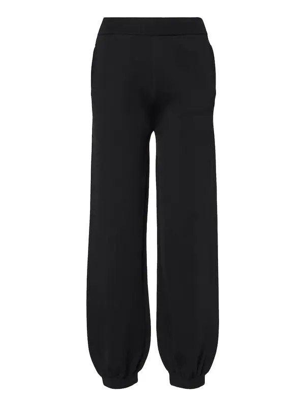Max Mara Tirreno Crêpe Barrel-leg Trousers - Black