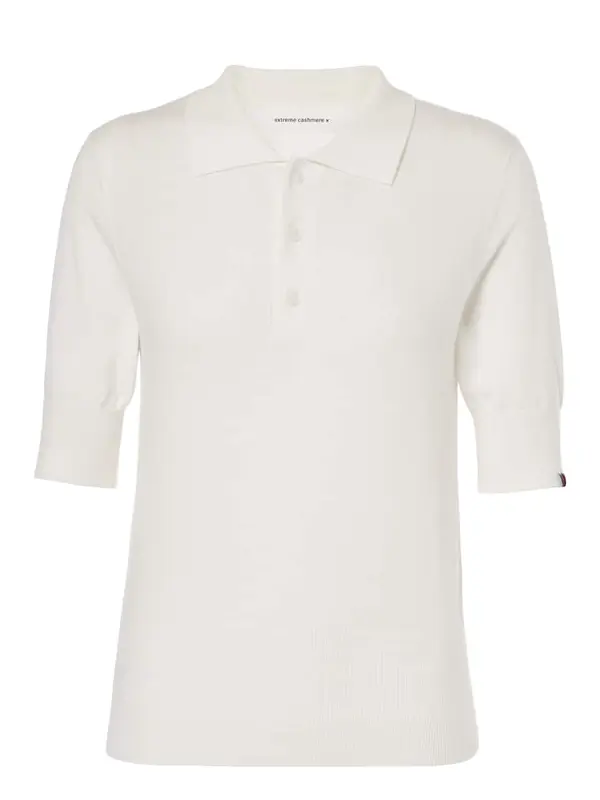 EXTREME CASHMERE X Knitted Polo Shirt - White