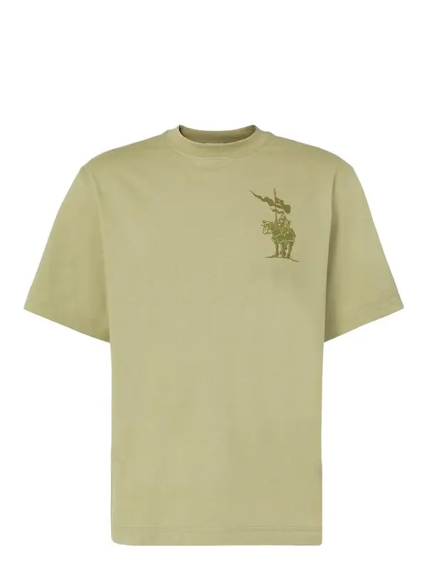 Burberry Flagpole Knight Cotton T-shirt - Green