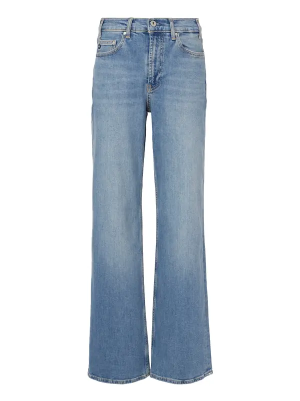 Ag Baggy Wide-leg Jeans - Blue