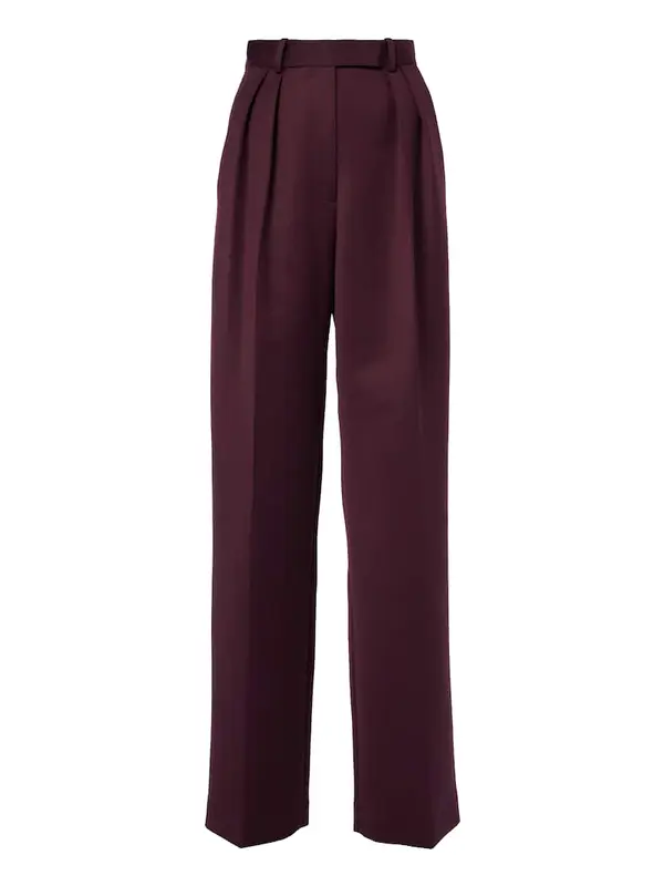 Alex Perry High-rise Wide-leg Pants - Purple