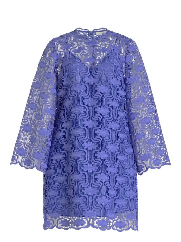 Zimmermann Maxine Lace Tunic Dress - Blue